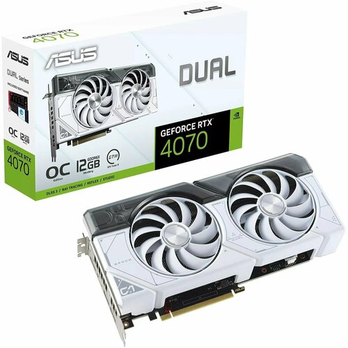 Видеокарта ASUS DUAL-RTX4070-O12G-WHITE