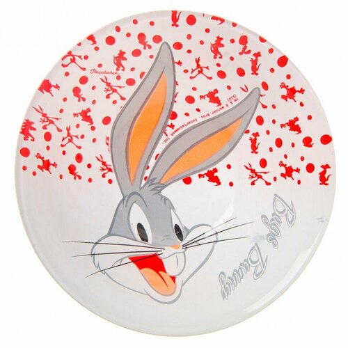 Салатник стеклянный Pasabahce "Warner Brs Bugs Bunny" d = 14 см