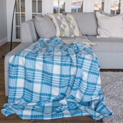 ARDENZA Плед ARDENZA BASIC 130х170см, цвет бирюза, флис, 160г/м, пэ