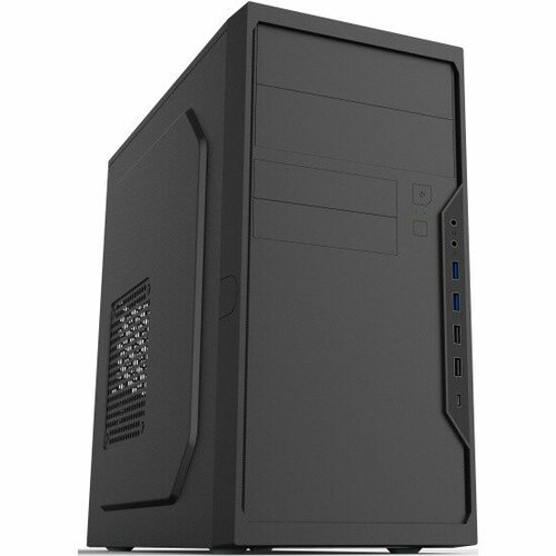 Foxconn Корпус Foxline FL-733R-FZ450R-U32C-PH mATX case, black, w PSU 450W 12cm, w 2xUSB2.0, w 2xUSB3.0, w 1xType-C USB2.0 , w 2xcombo audio, w pwr