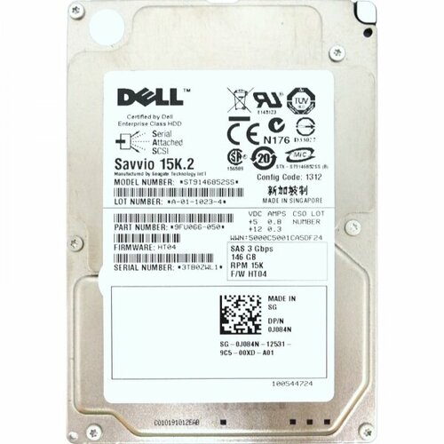 Жесткий диск Dell J084N 146Gb SAS 2,5" HDD