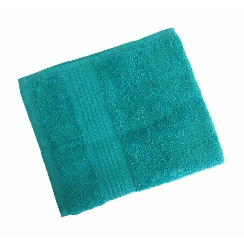 Махровое гладкокрашеное полотенце 70*140 см 460 г/м2 (Сине-зеленый)