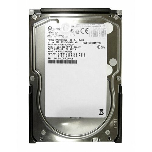Жесткий диск Fujitsu CA06550-B100 73,5Gb U320SCSI 3.5" HDD