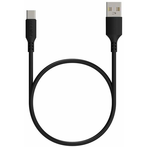 Кабель Maxvi (MC-A02 UP) USB-C, 1м, 3A, черный