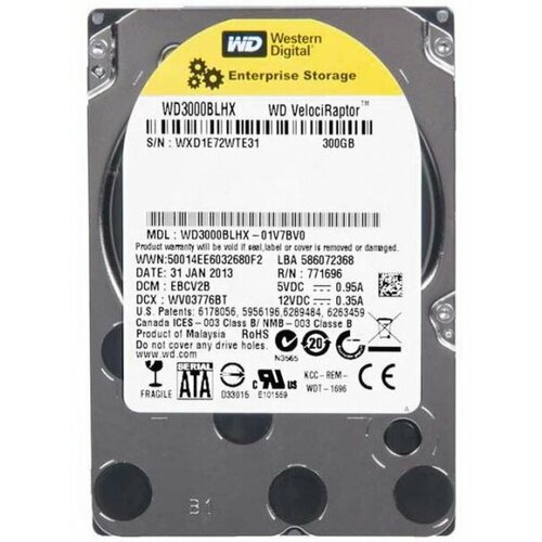Жесткий диск Western Digital WD3000BLHX 300Gb 10000 SATAIII 2,5" HDD