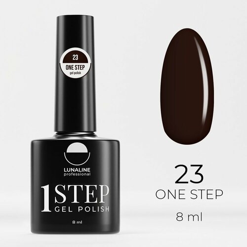 Гель-лак для ногтей Luna Line "One Step", тон 23, однофазный, рекомендован для педикюра