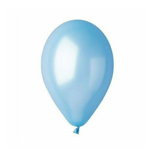 Воздушные шары 5 шт, 10"/25см Вольный ветер (голубой)