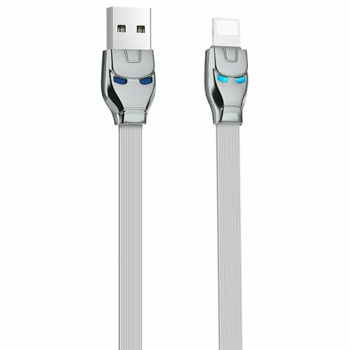 Кабель-переходник USB to Lightning HOCO U14i Steel man Lightning 1.2m 2.4A (белый)