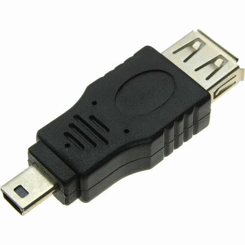 Переходник USB(G)-miniUSB 5PIN, черный Perfeo