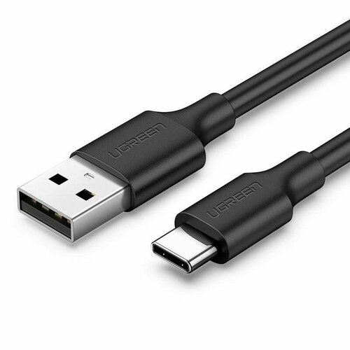 Кабель UGREEN US287 USB-A 2.0 to USB-C Nickel Plating 1 м, черный 60116