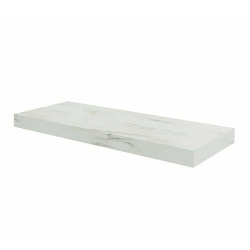 Полка мебельная Spaceo White Marble 60x23.5x3.8 см МДФ цвет белый мрамор