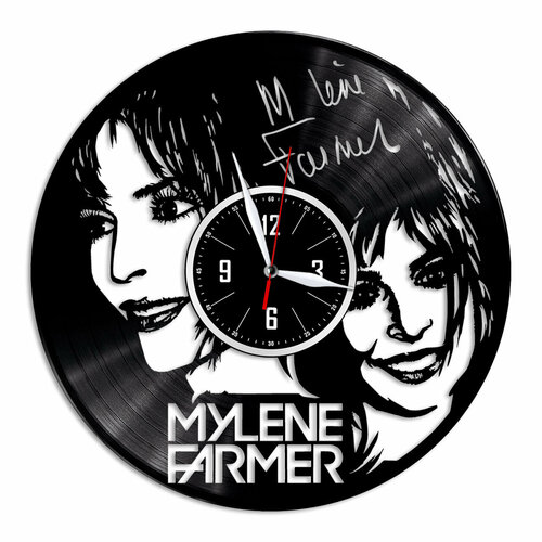 Mylene Farmer - настенные часы из виниловой пластинки
