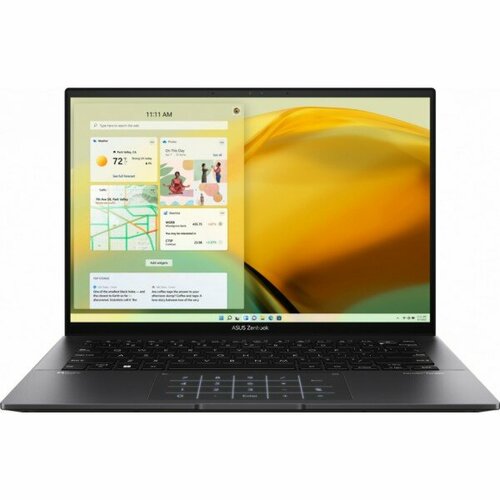 Ноутбук Asus Zenbook 14 UM3402YA-KP688 Ryzen 5 7530U 16Gb SSD512Gb AMD Radeon 14 IPS WQXGA (2560x1600) noOS black WiFi BT Cam Bag (90NB0W95-M016J0)