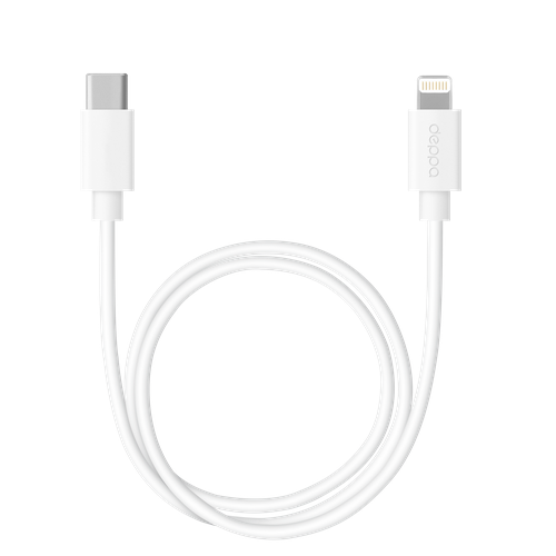 Дата-кабель USB Type-C - Lightning, 1.2м, белый, Deppa 72236