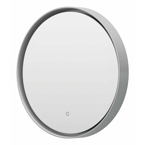 Зеркало Brevita PLUTO - 600х600 круглое (платина) сенсор на зеркале