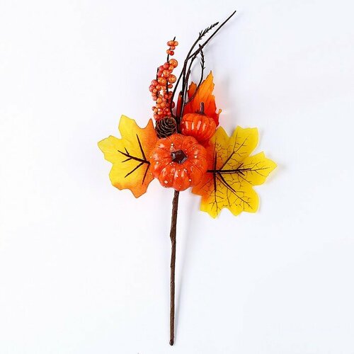 Декор на палочке «Осенние тыквы» 5 × 18 х 34 см