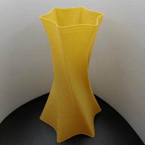 Ваза для цветов интерьерная желто-зеленая (3D печать) (урал5)