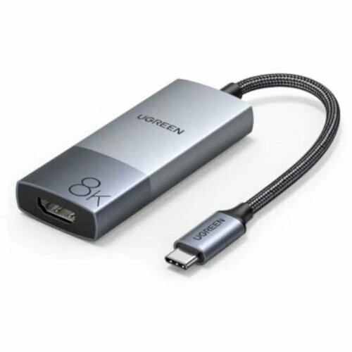 Адаптер UGREEN CM491 (50338) USB-C to HDMI Female 8K Adapter серебристый
