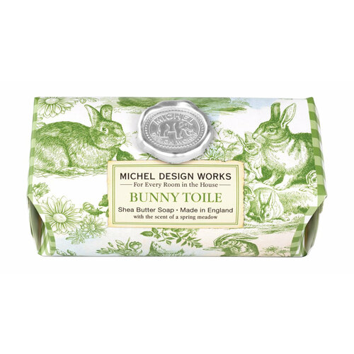 Парфюмированное мыло в бумажной обертке Michel Design Works Bunny Toile Large Bath Soap Bar /246 мл/гр.