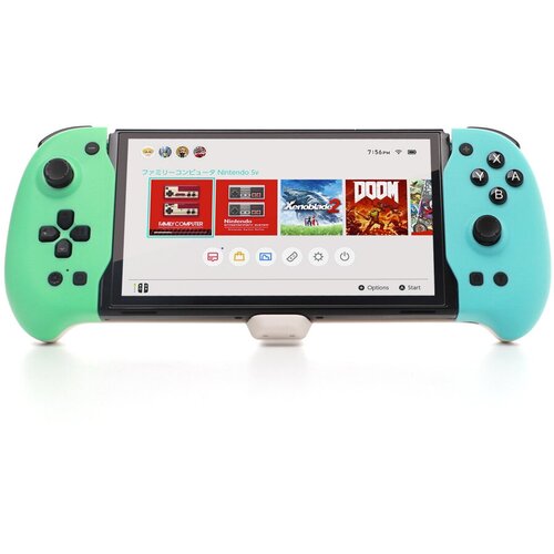 Геймпад беспроводной DOBE для Nintendo Switch/Switch OLED, зеленый+синий