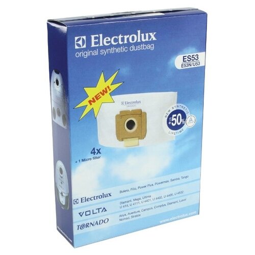 Electrolux Мешки-пылесборники ES53, белый, 4 шт.