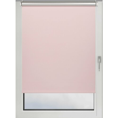 Штора рулонная блэкаут Silver 60х160 см на окно розовый