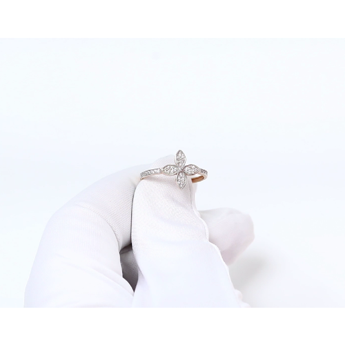 Кольцо Diamant online, золото, 585 проба, фианит, размер 18.5, прозрачный