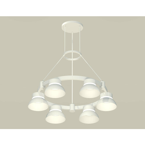 Подвесная люстра Ambrella Traditional DIY XR92031001, GX53, кол-во ламп:6шт, Белый