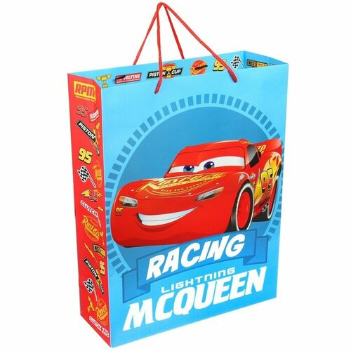 Пакет ламинированный вертикальный "McQueen", Тачки, 31х40х11 см