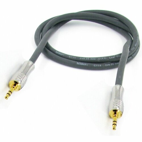 Кабель mini JACK 3,5 (TRS) - mini JACK 3,5 (TRS) стерео C114, netaudio, длина 5 метров