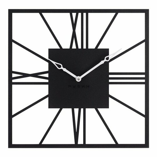 Рубин Часы настенные: Лофт, "Рим", бесшумные, 35 х 35 см
