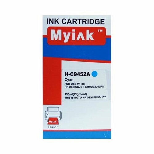 Картридж для ( 70) HP DesignJet Z2100/Z5200 C9452A Cyan (130ml, Dye) MyInk