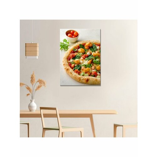 Картина на холсте с подрамником Простая пицца 30х40