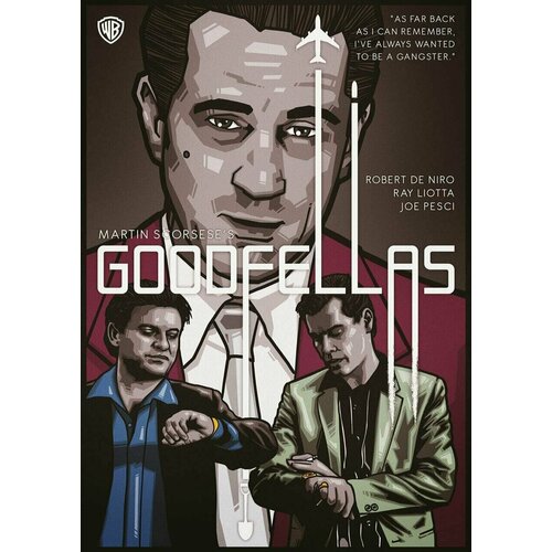 Плакат, постер на бумаге Славные парни (Goodfellas, 1990г). Размер 21 на 30 см