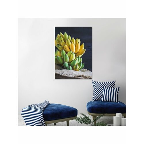 Картина на холсте с подрамником Связка бананов 60х80
