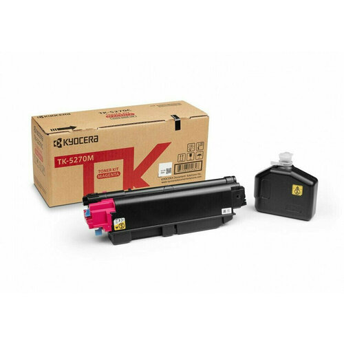 Тонер-картридж лазерный Kyocera TK-5270 M пурпурный 6000 стр. для Kyocera (TK-5270M)
