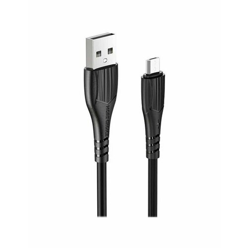 Дата-кабель More choice USB 2.4A для micro USB K22m TPE 1м (Black)