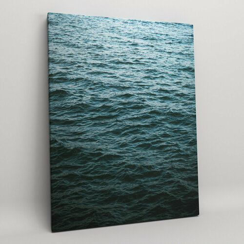 Картина на холсте (интерьерный постер) "Морская гладь" моря и океаны, с деревянным подрамником, размер 45x60 см