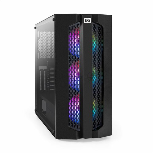 EXEGATE Корпуса EX294966RUS Корпус Miditower EVO-9205 ATX, без БП, с окном, 1 USB+1 USB3.0, аудио, 3 вент. 12см с RGB подсветкой