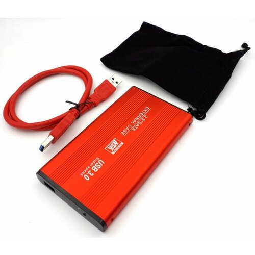 Кейс USB3.0 S254U3_Red для HDD/SSD SATA 2.5' металлический