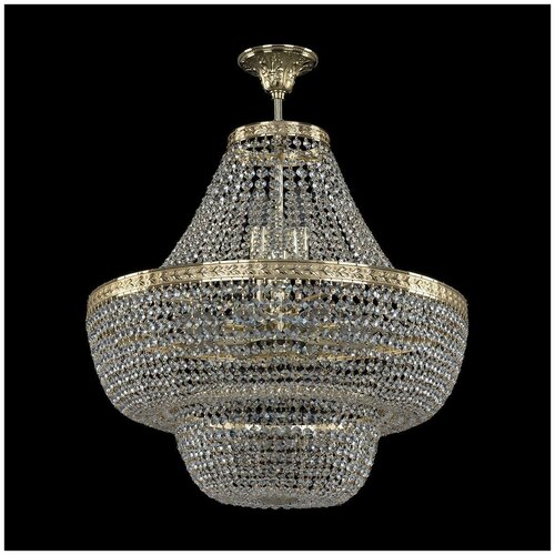 Люстра Bohemia Ivele Crystal 1909 19091/H1/55IV G, E14, 480 Вт, кол-во ламп: 12 шт., цвет: золотой