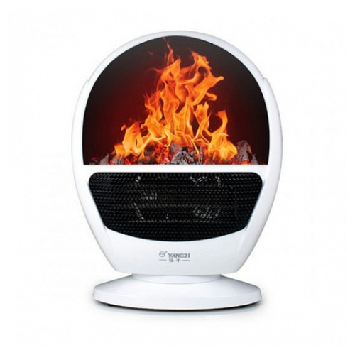 Портативный электрообогреватель Flame Heater (Белый)