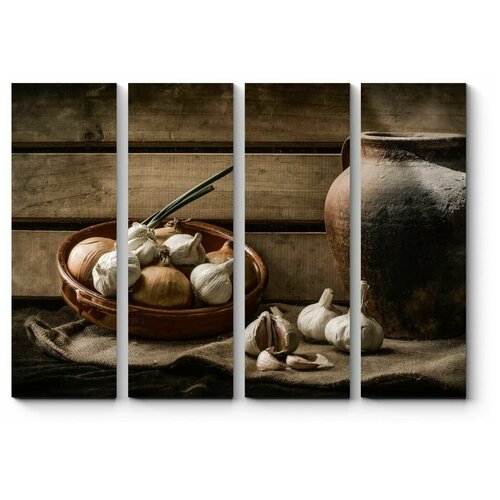 Модульная картина Натюрморт с глиняным кувшином 140x105