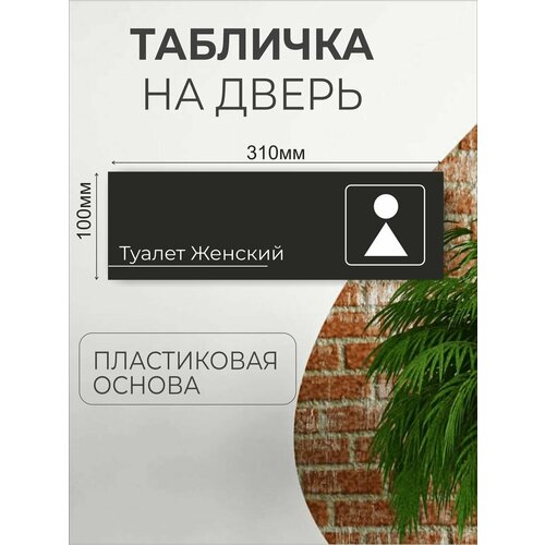 Табличка информационная для офиса кафе - Туалет Женский