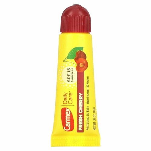 Carmex, Daily Care, увлажняющий бальзам для губ, вишня, SPF 15, набор, 2 шт. по 10 г