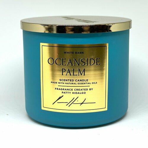 Bath and Body Works свеча ароматическая с 3-мя фитилями OCEANSIDE PALM