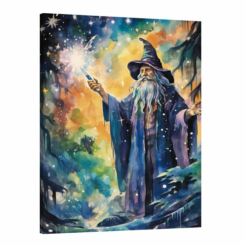 Интерьерная картина 50х70 "Магический колдун"