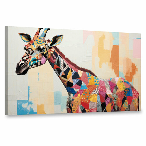 Интерьерная картина 100х60 "Жирафий взгляд"
