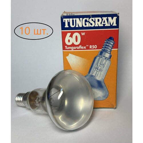 Лампа зеркальная TUNGSRAM R50 E14 60W, 10шт.
