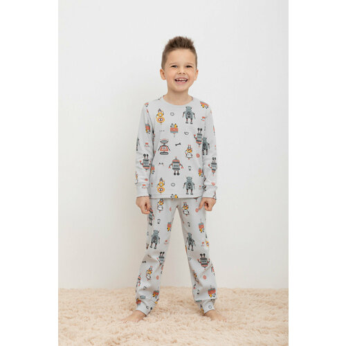 Пижама  crockid, размер 56/104, серый